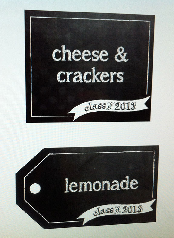 Buffet Name Tags Design
