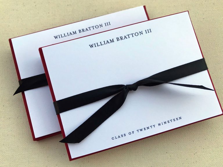 Graduating Class Of Personalized Note Cards - in a card
