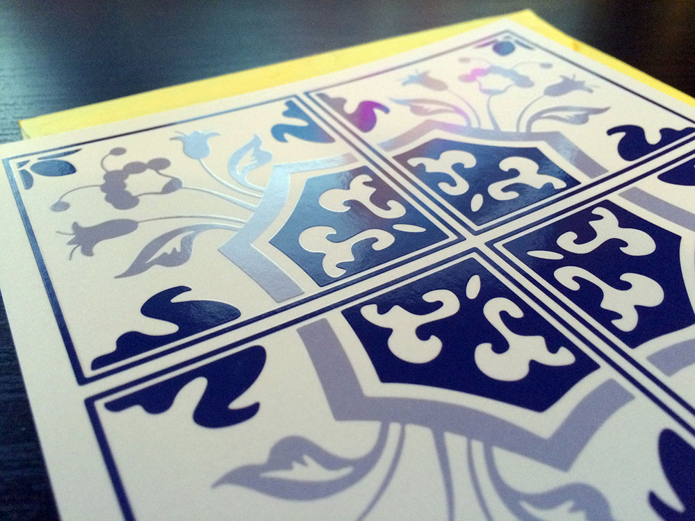 dutch style inspired birthday invitation - in a card