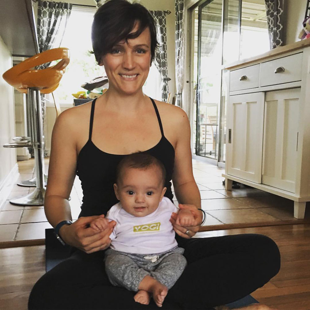 Purdy Yoga & Her New Yogi In Training - in a card
